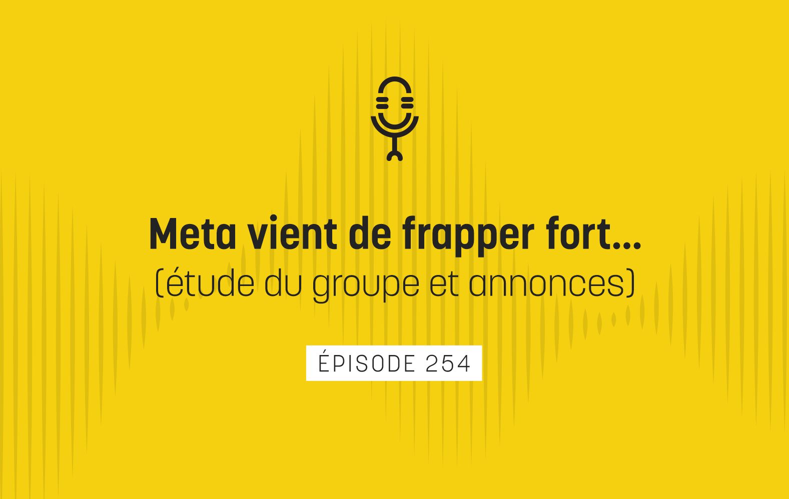 Meta vient de frapper fort... (étude du groupe et annonces)