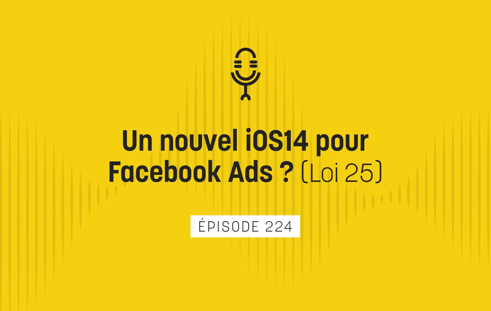 Un nouvel iOS14 pour Facebook Ads ? (Loi 25)